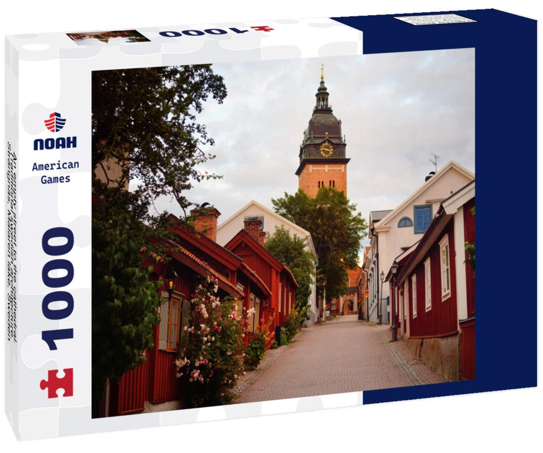 Noah Jigsaw Puzzle An empty street to the cathedral is shown with ...