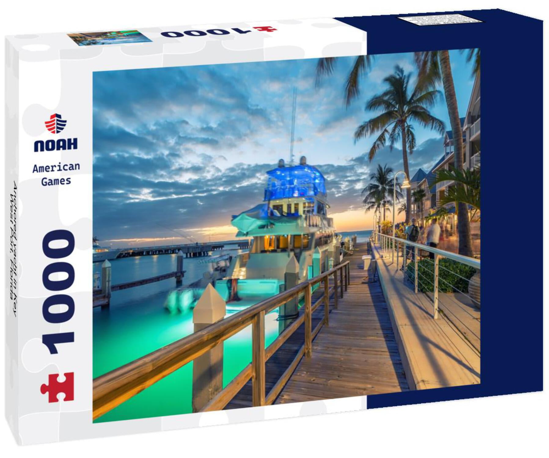 Noah Jigsaw Puzzle Anchored yacht in Key West Port, Florida 1000 Pieces ...