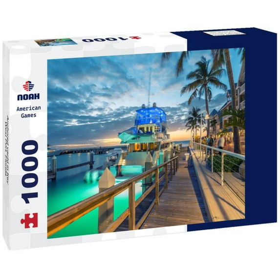 Noah Jigsaw Puzzle Anchored yacht in Key West Port, Florida 1000 Pieces ...
