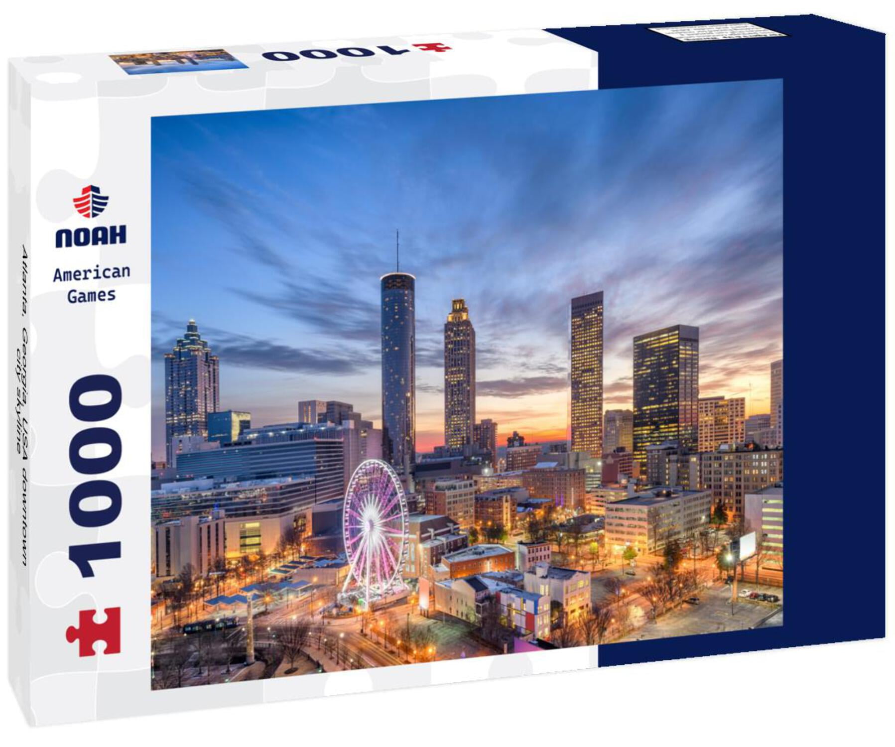 Noah Jigsaw Puzzle Atlanta, Georgia, USA downtown city skyline 1000 ...