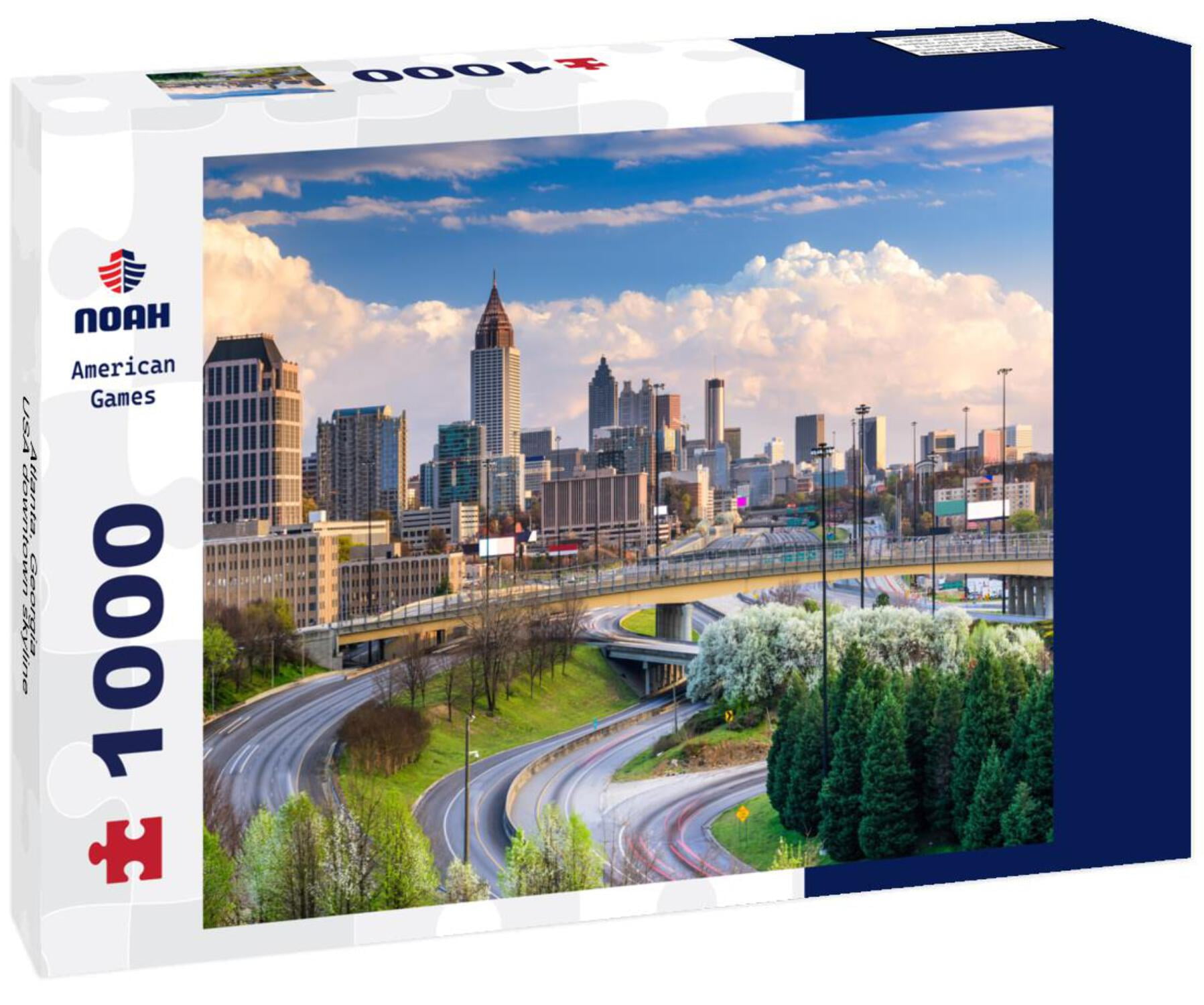 Noah Jigsaw Puzzle Atlanta, Georgia, USA downtown skyline 1000 Pieces ...