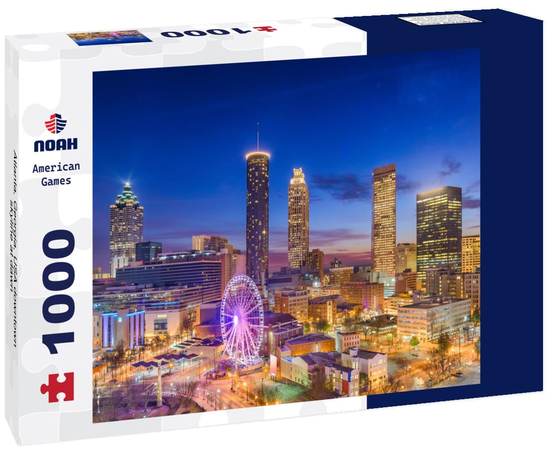 Noah Jigsaw Puzzle Atlanta, Georgia, USA downtown skyline at dawn 1000 ...