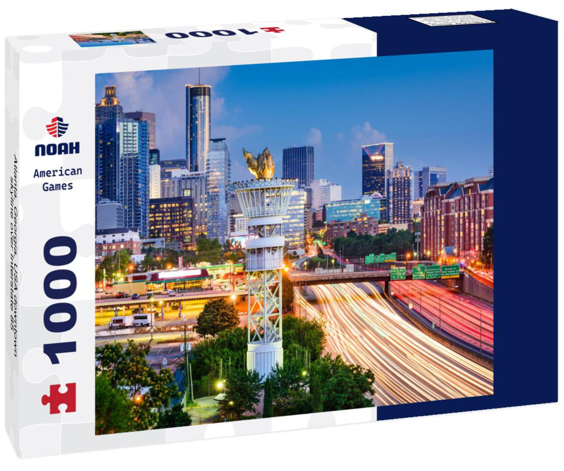 Noah Jigsaw Puzzle Atlanta, Georgia, USA downtown skyline over ...