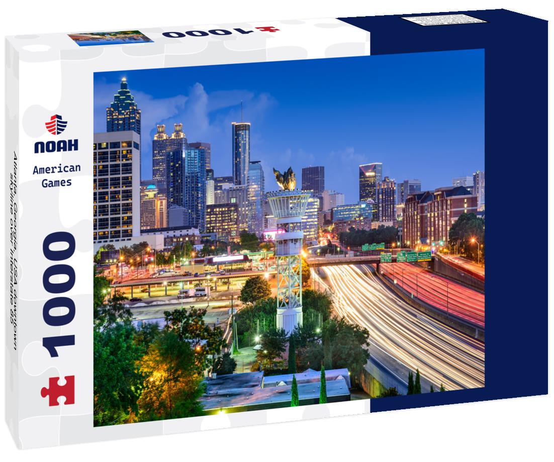 Noah Jigsaw Puzzle Atlanta, Georgia, USA downtown skyline over ...