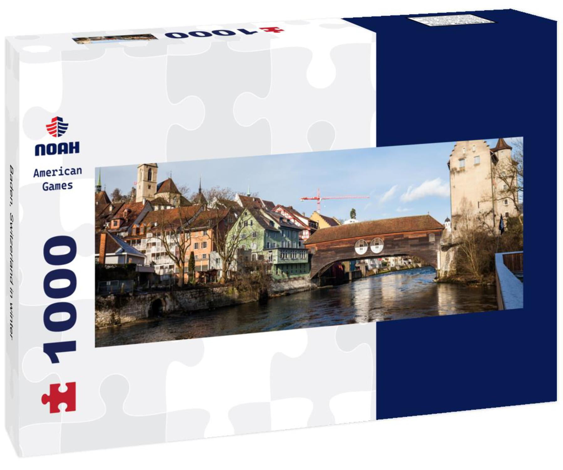 Baden, Switzerland in winter 1000pc Panoramic Puzzle - Walmart.com