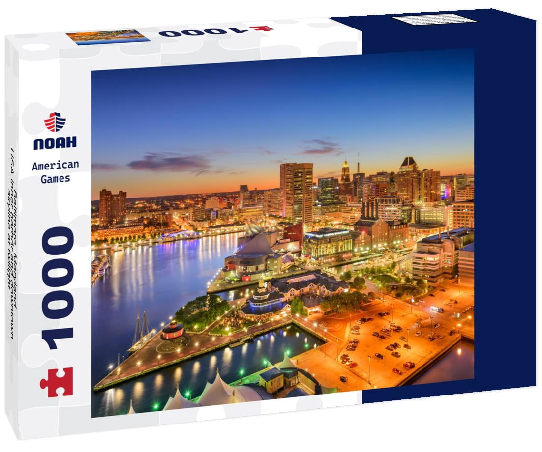 Noah Jigsaw Puzzle Baltimore, Maryland, USA inner harbor and downtown ...