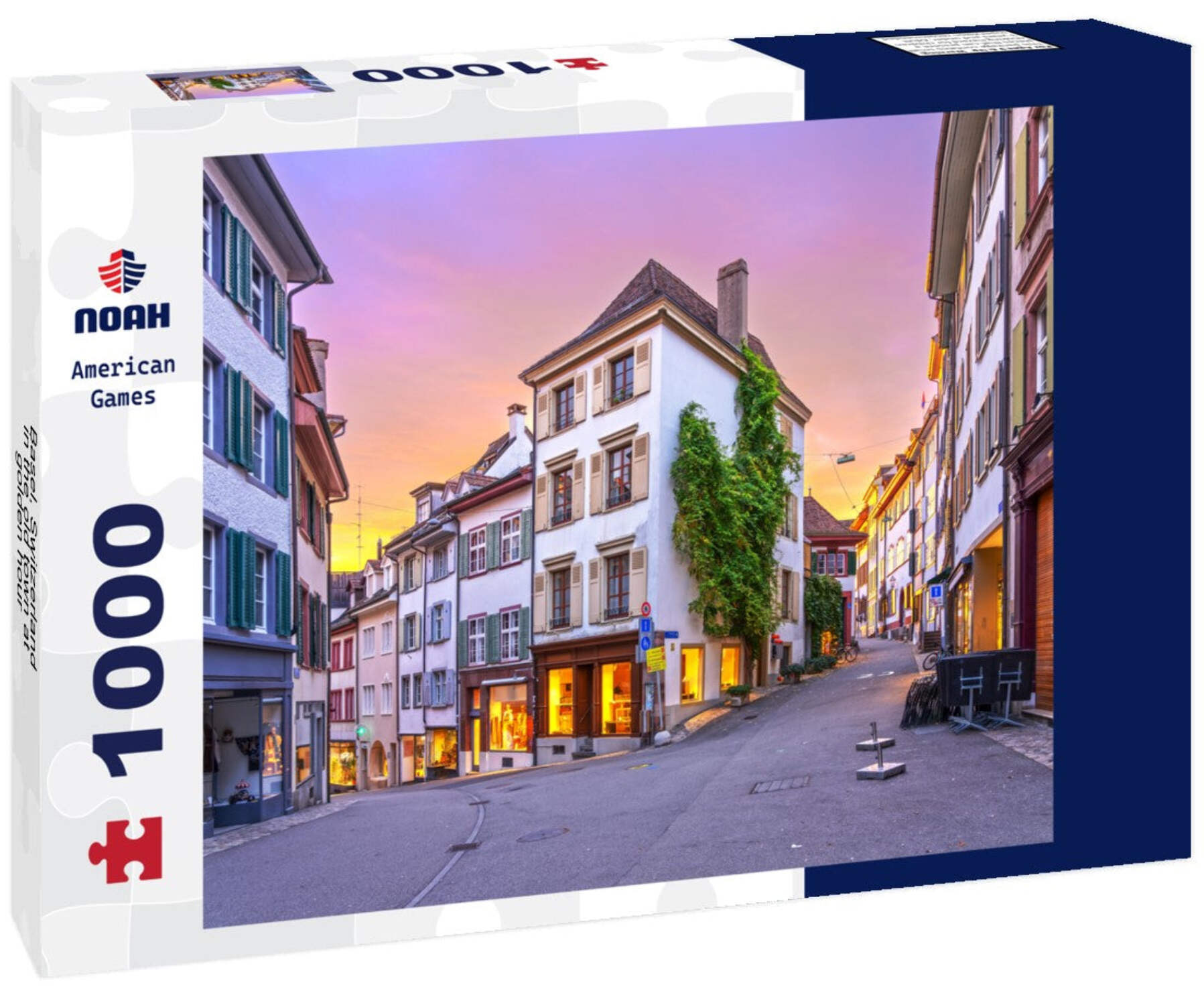 Noah Jigsaw Puzzle Basel, Switzerland in the old town at golden hour ...