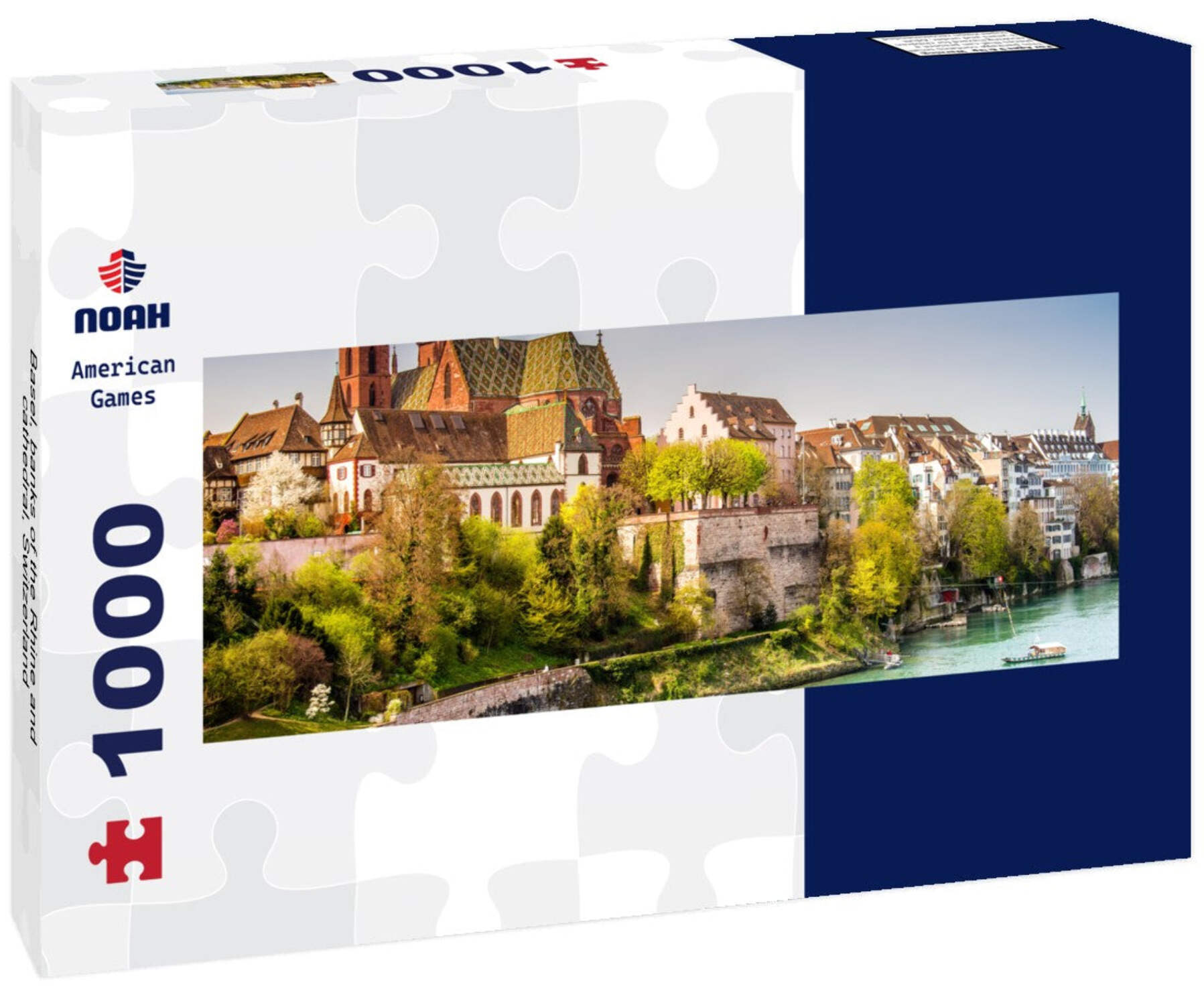 Noah Jigsaw Puzzle Basel, banks of the Rhine and cathedral, Switzerland ...