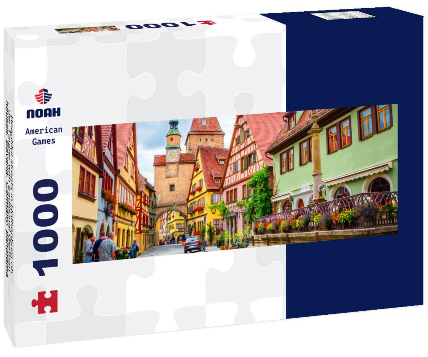 Noah Jigsaw Puzzle Beautiful streets in Rothenburg ob der Tauber with ...
