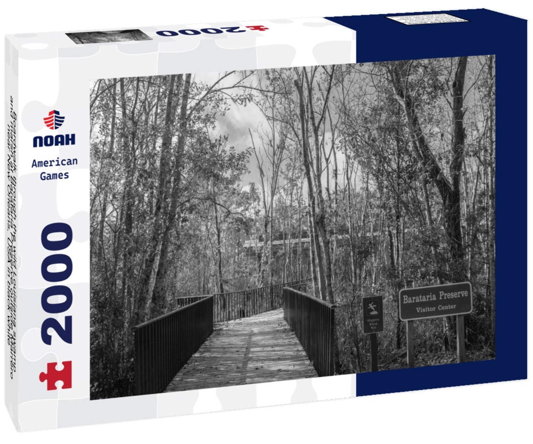 Noah Jigsaw Puzzle Boardwalk through the wild Louisiana swamp and marsh ...