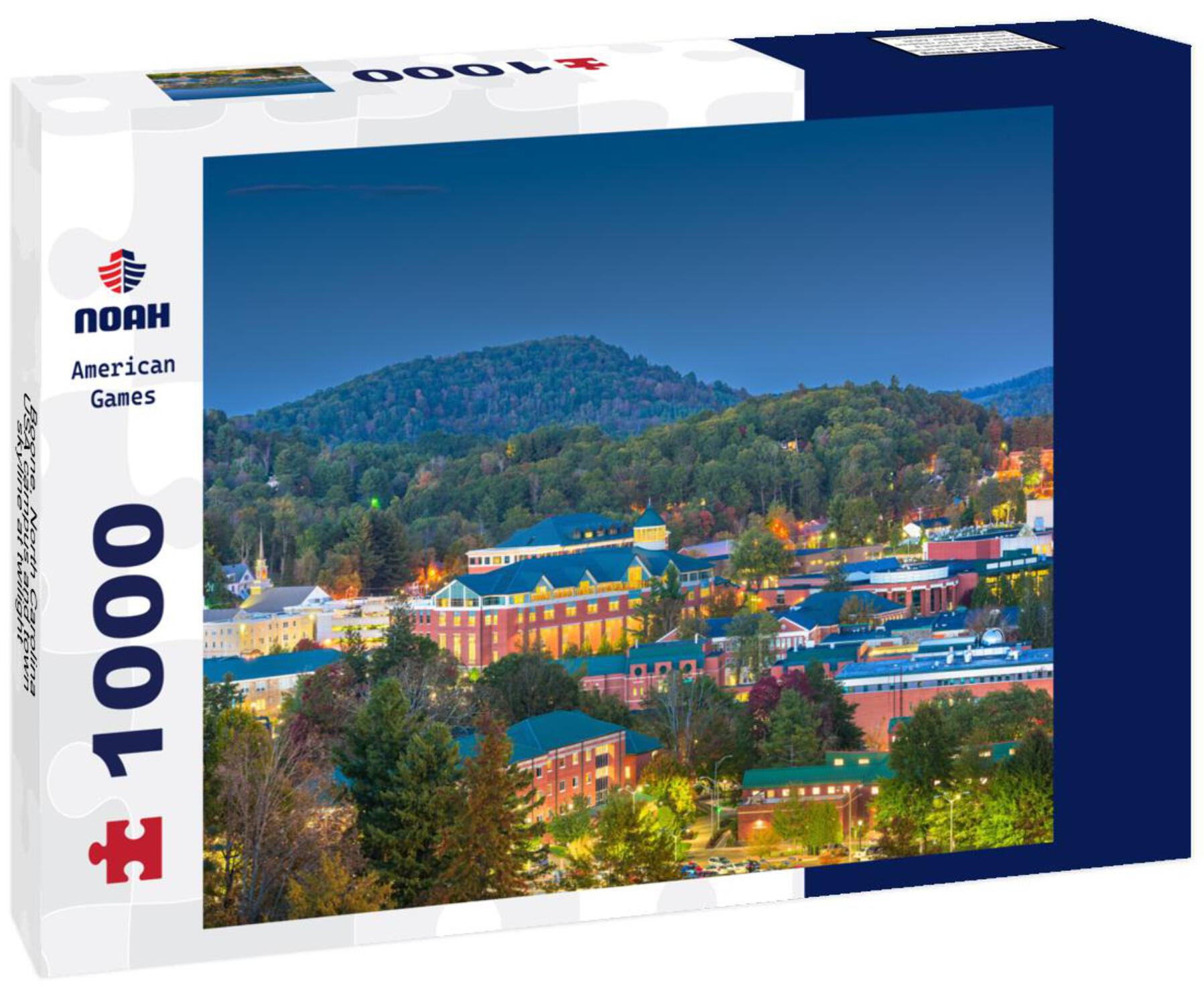 Noah Jigsaw Puzzle Boone, North Carolina, USA campus and town skyline ...