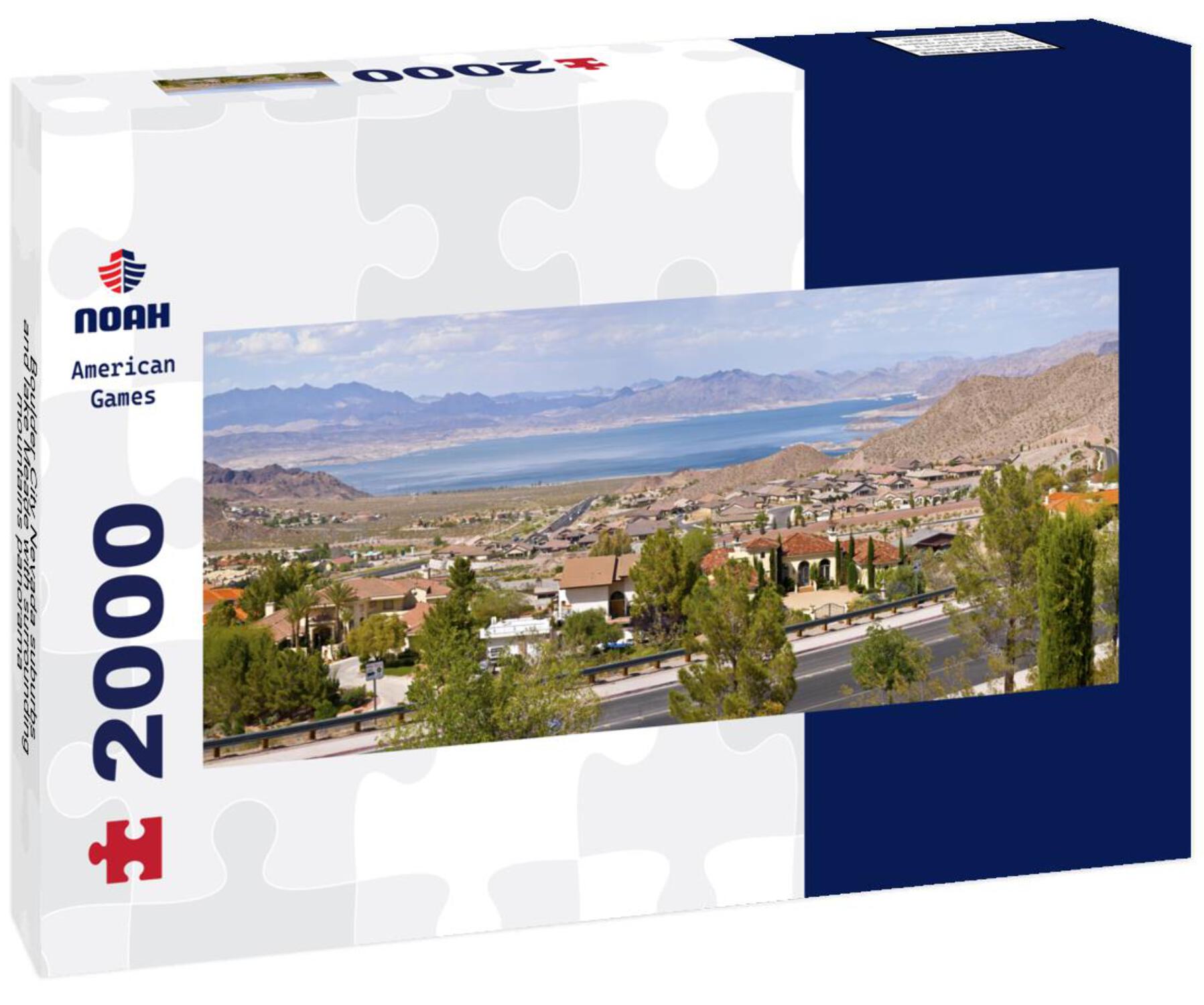 Noah Jigsaw Puzzle Boulder City Nevada suburbs and lake Meade with ...