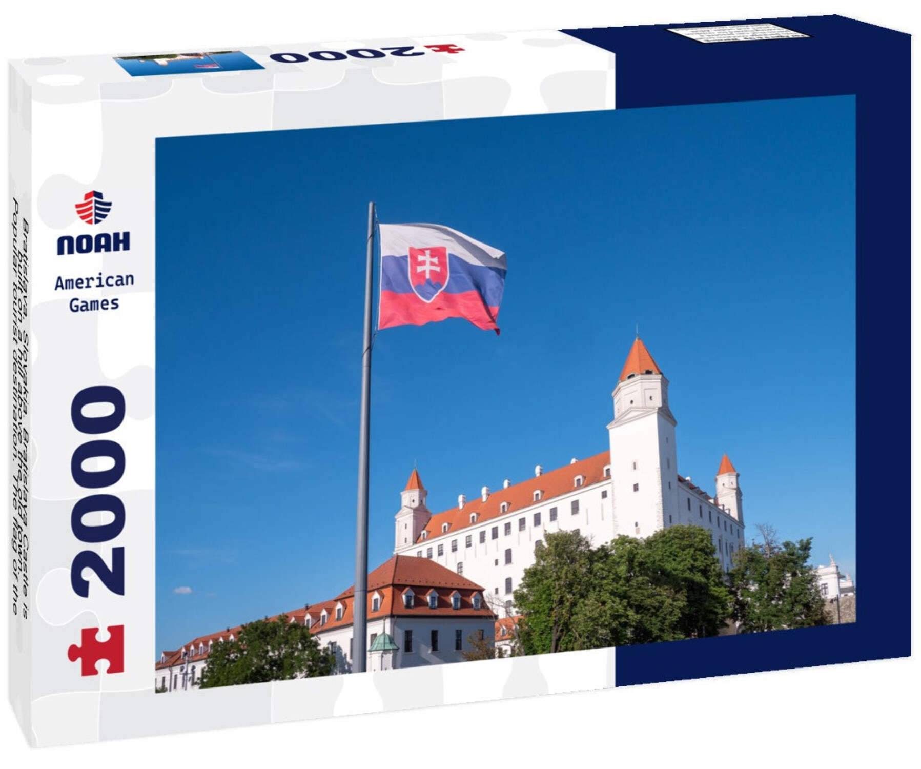Bratislava, Slovakia. Bratislava Castle is built on a hill above the ...