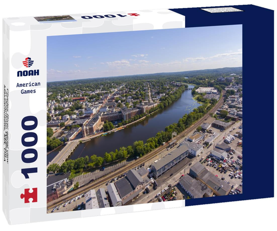 Noah Jigsaw Puzzle Charles River aerial view in downtown Waltham ...