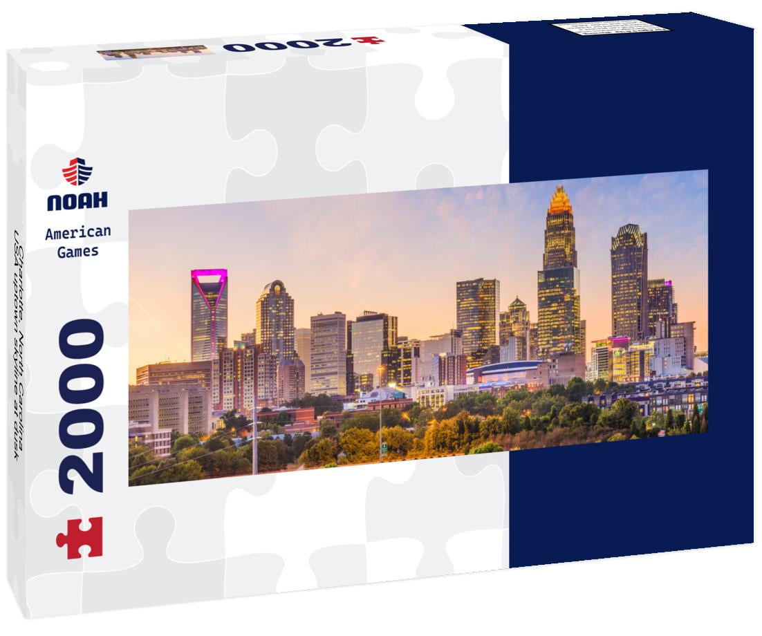 Noah Jigsaw Puzzle Charlotte, North Carolina, USA uptown skyline at ...