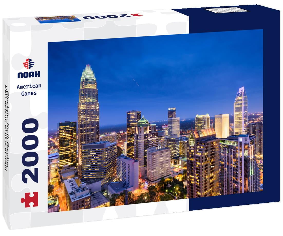 Noah Jigsaw Puzzle Charlotte, North Carolina, USA uptown skyline at ...
