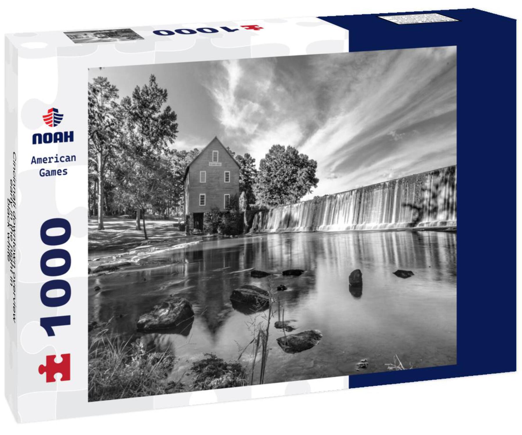 Noah Jigsaw Puzzle Cincinnati downtown overview early in the night in ...