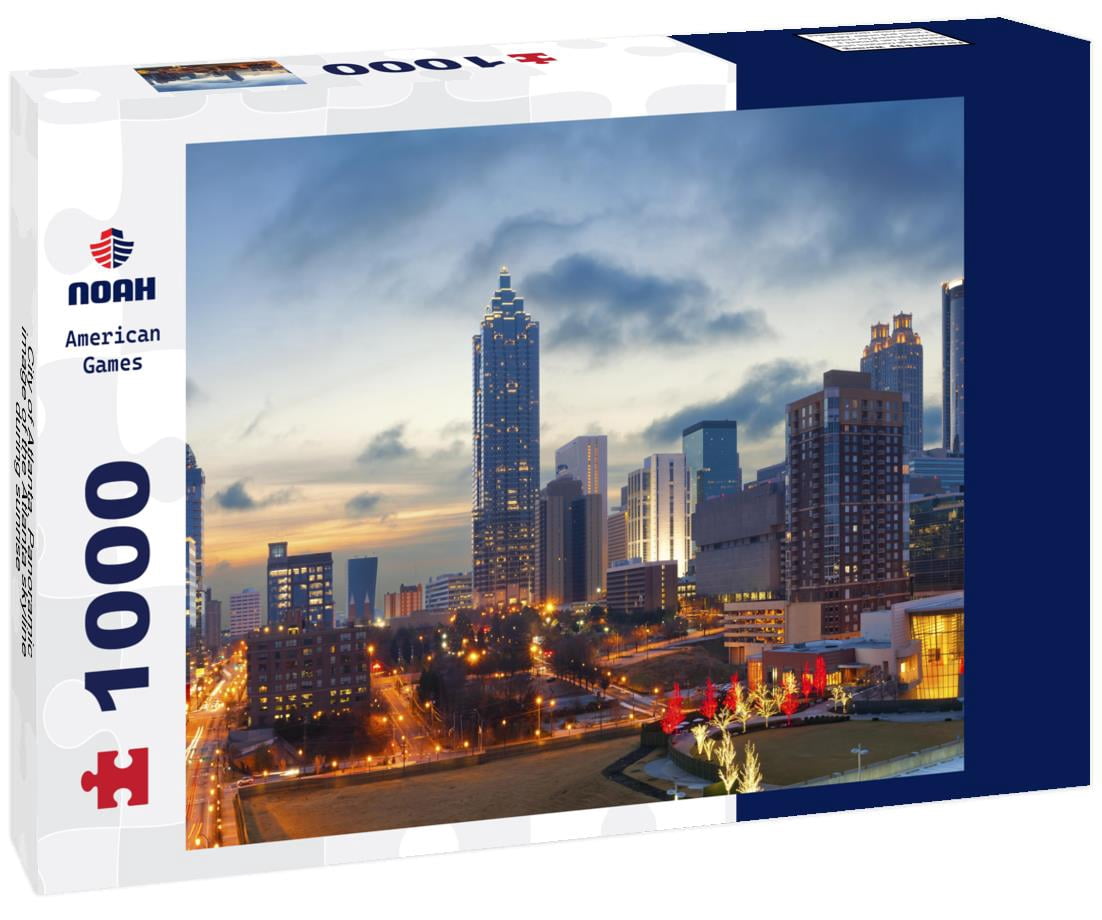 Noah Jigsaw Puzzle City of Atlanta. Panoramic image of the Atlanta ...