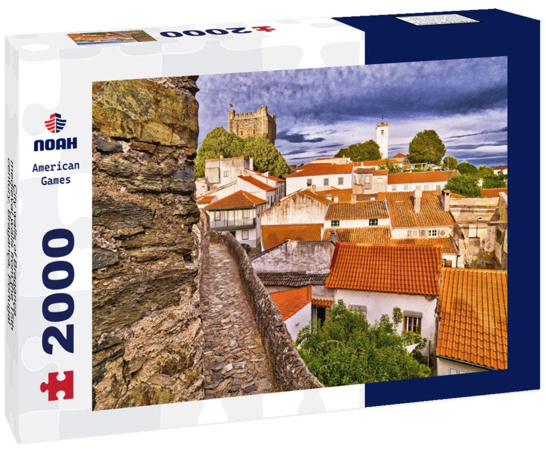 Noah Jigsaw Puzzle City walls of Bragança, medieval walls from the 15th ...