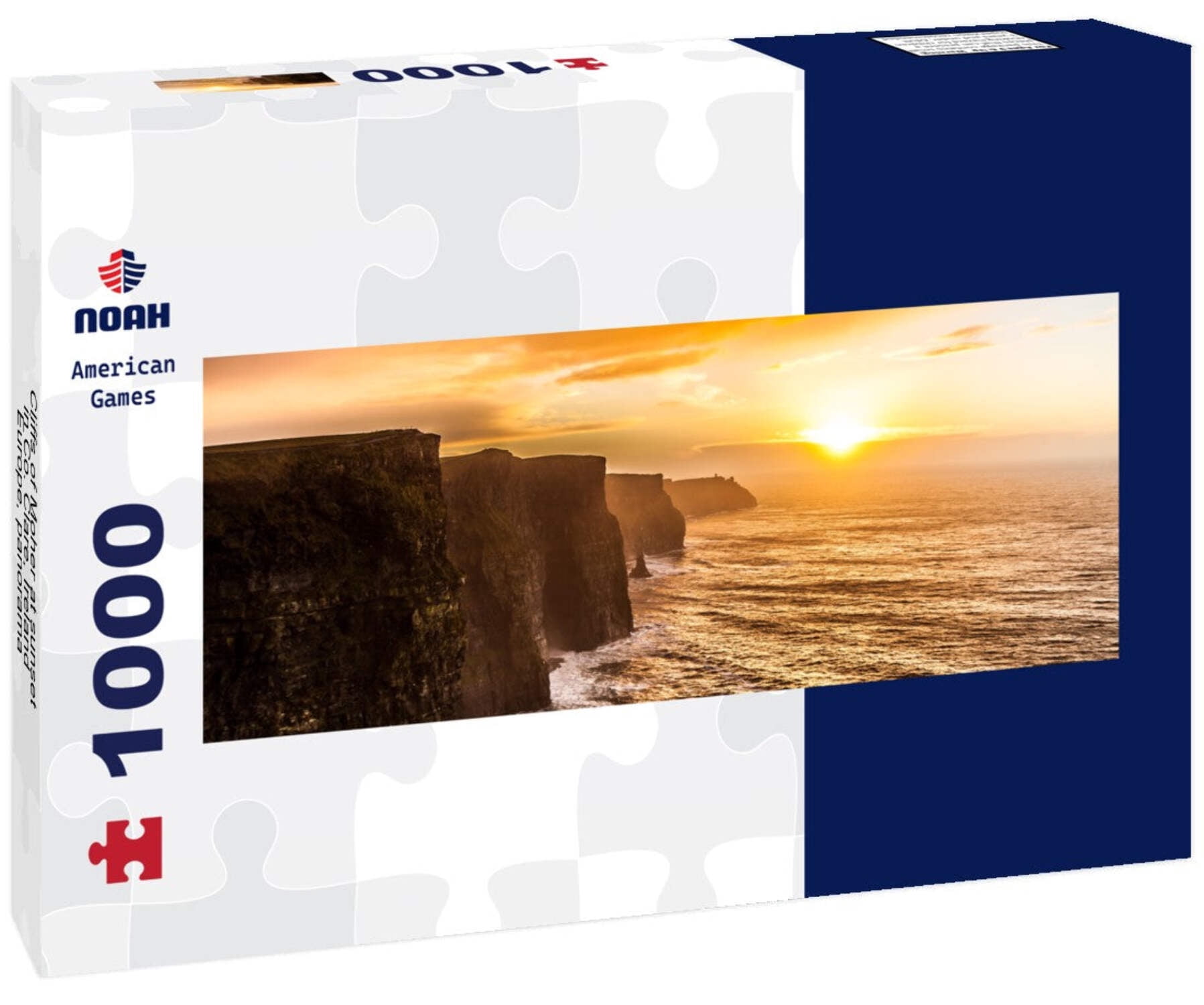 Noah Jigsaw Puzzle Cliffs of Moher at sunset in Co. Clare, Ireland ...