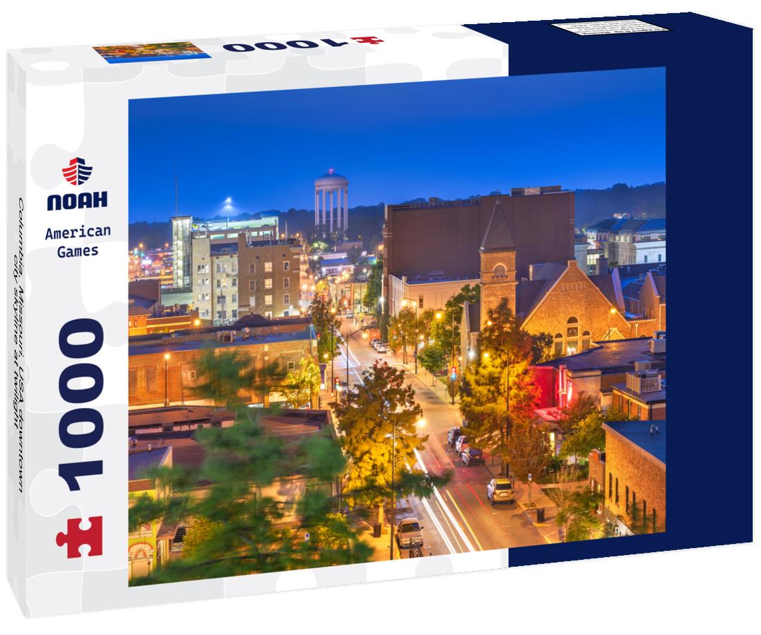 Noah Jigsaw Puzzle Columbia, Missouri, USA downtown city skyline at ...