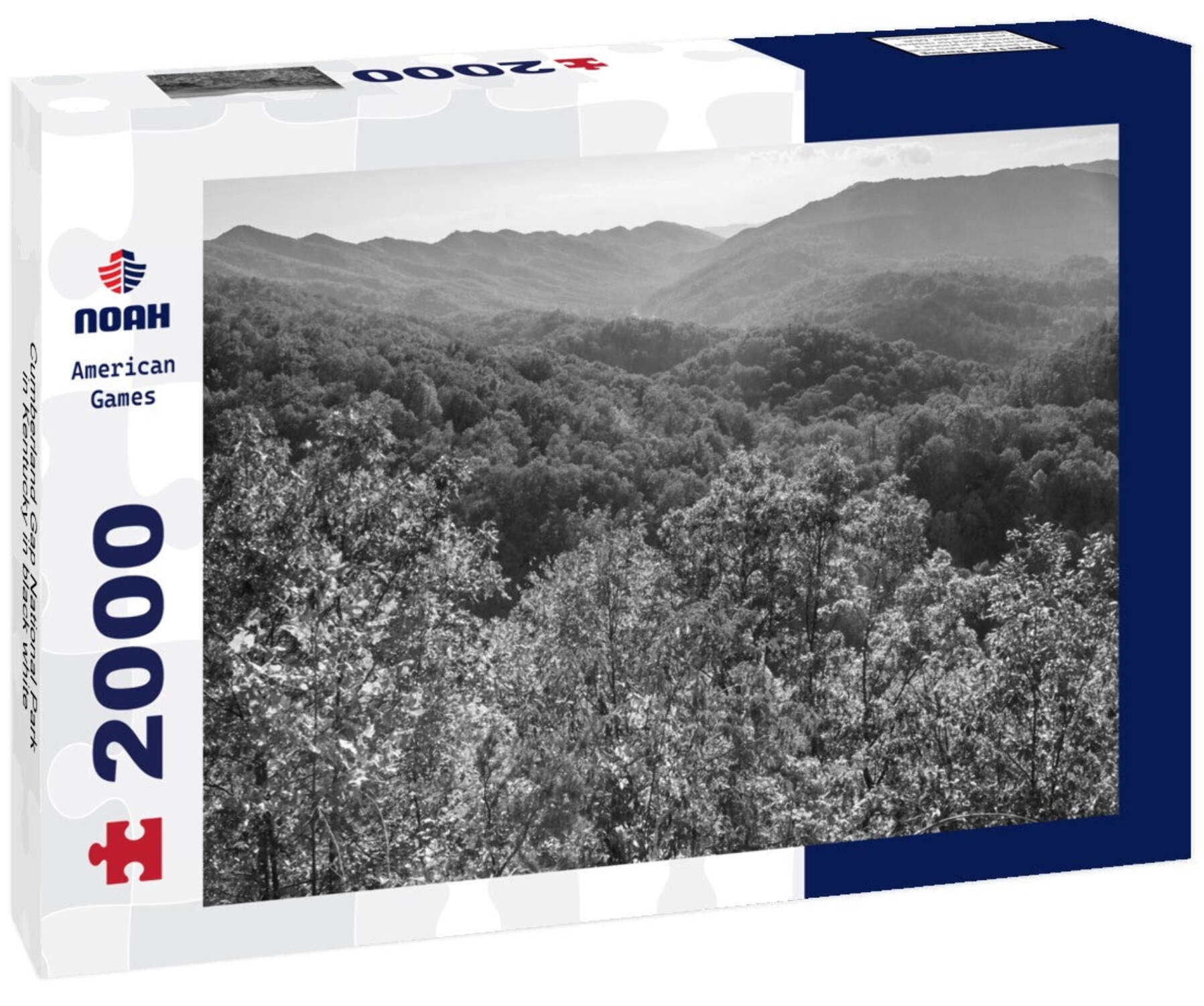 Noah Jigsaw Puzzle Cumberland Gap National Park in Kentucky in black ...