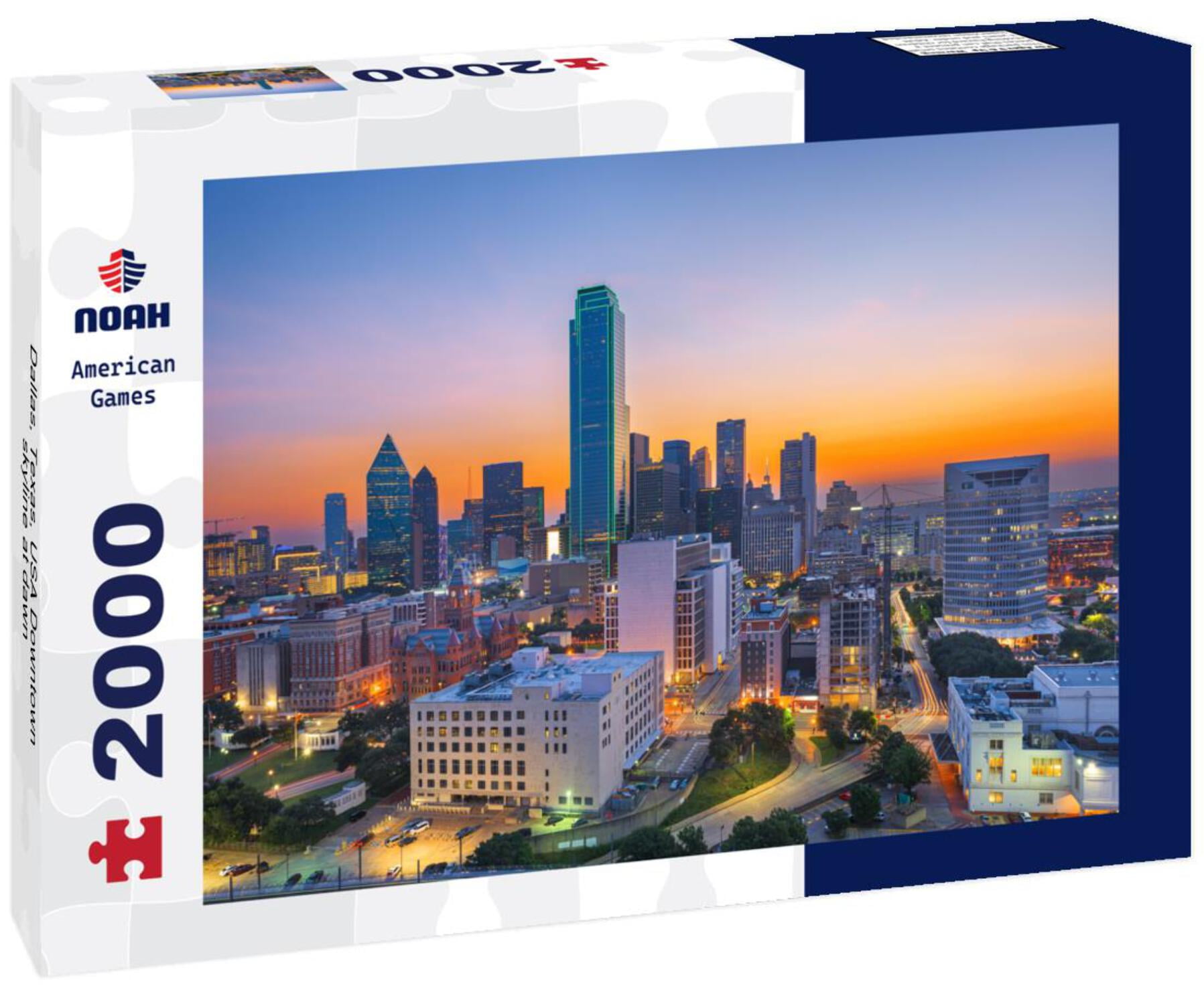 Noah Jigsaw Puzzle Dallas, Texas, USA Downtown skyline at dawn 2000 ...