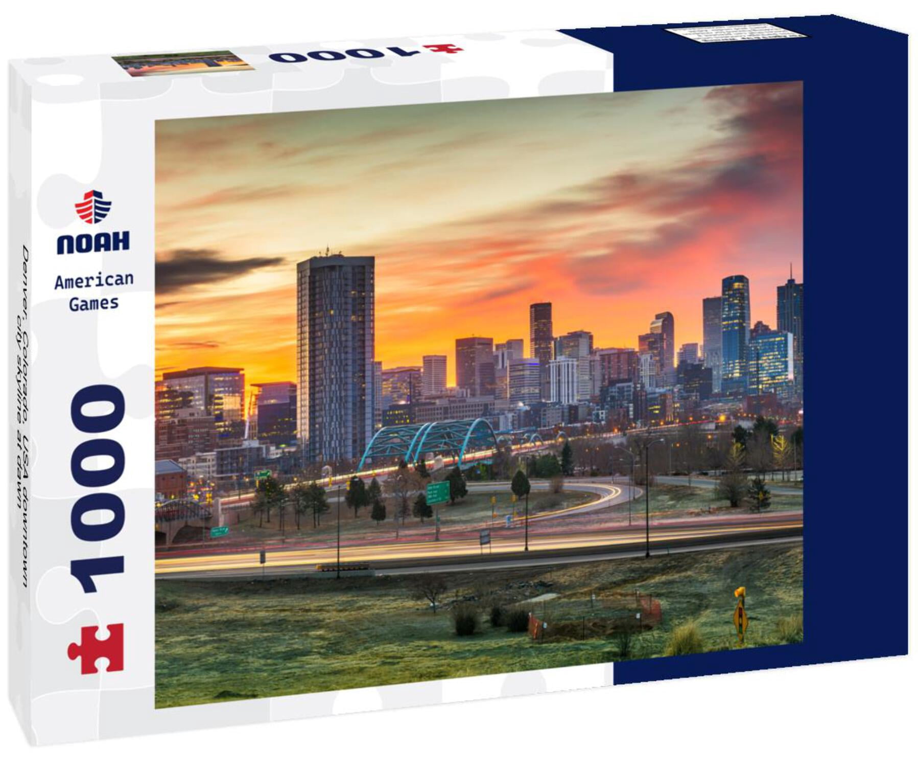 Noah Jigsaw Puzzle Denver, Colorado, USA downtown city skyline at dawn ...
