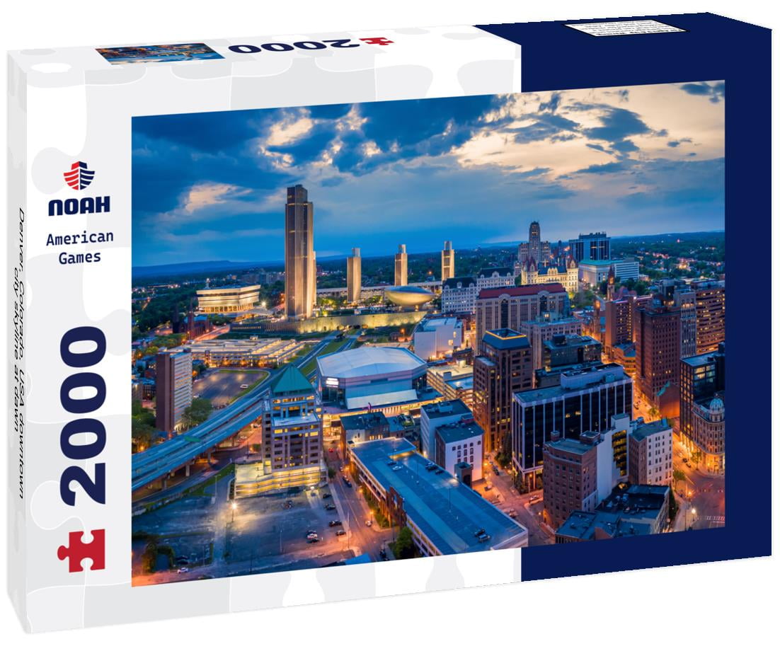 Noah Jigsaw Puzzle Denver, Colorado, USA downtown city skyline at dawn ...