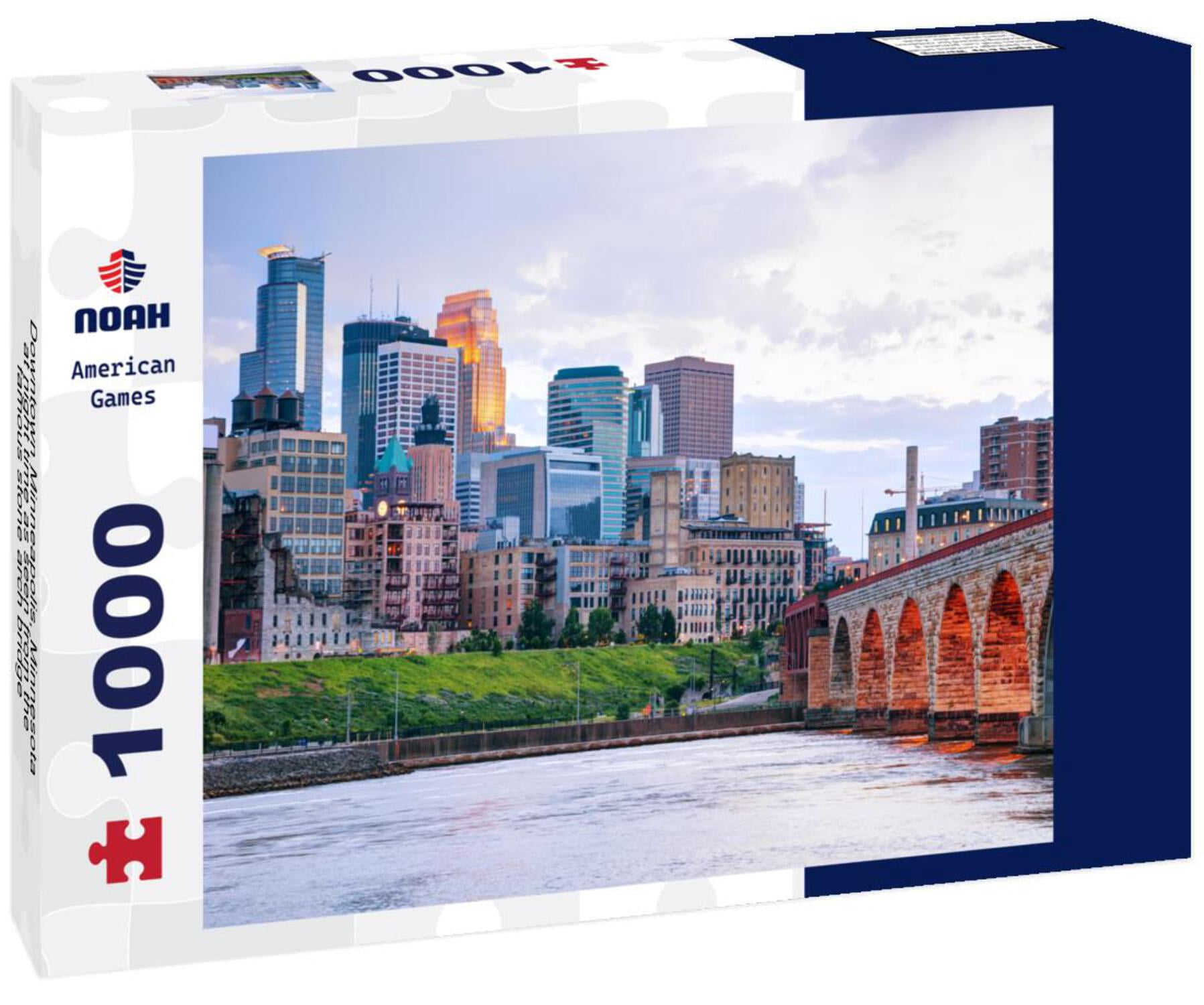 Noah Jigsaw Puzzle Downtown Minneapolis, Minnesota at night time as ...