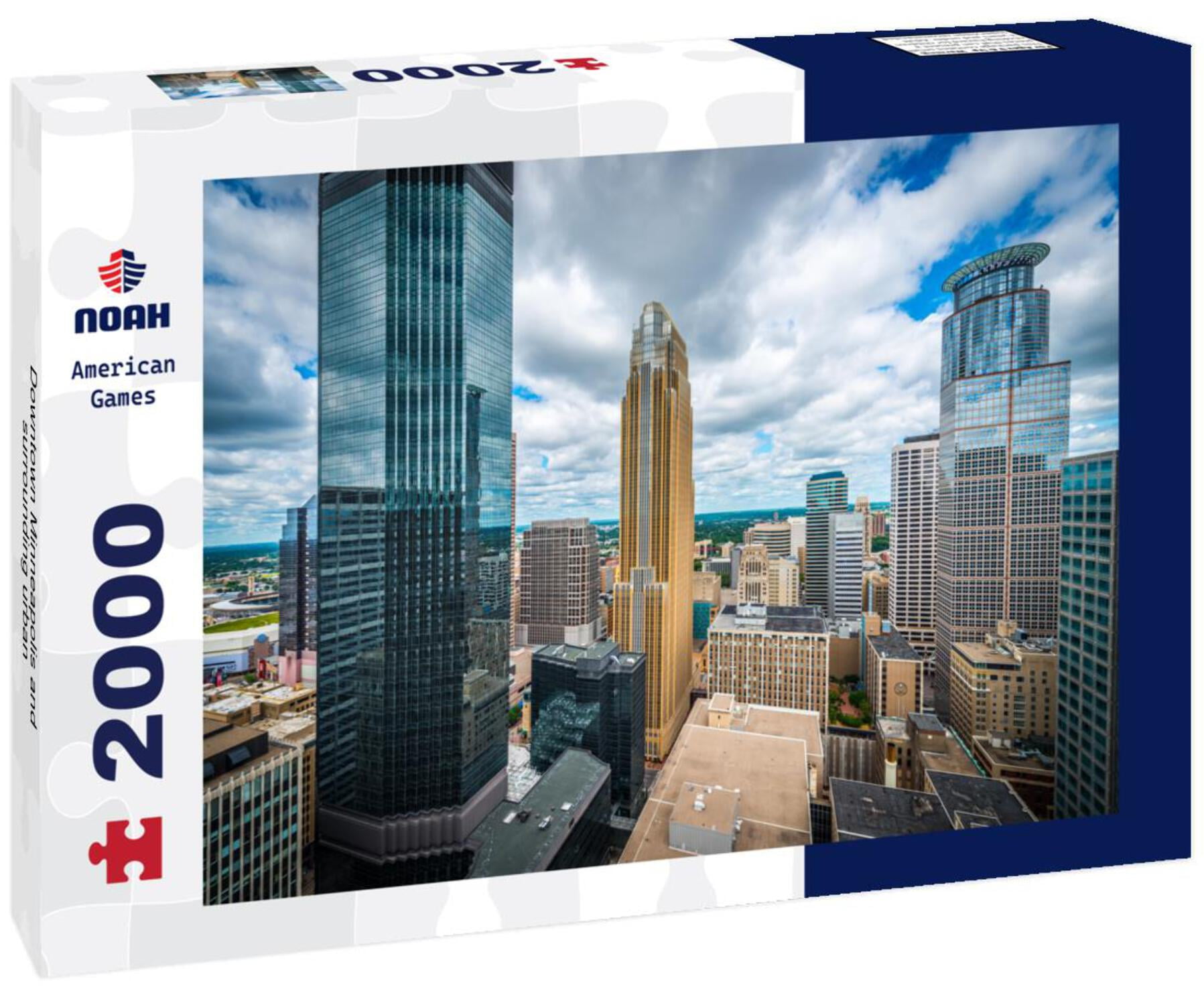 Noah Jigsaw Puzzle Downtown Minneapolis and surrounding urban 2000 ...