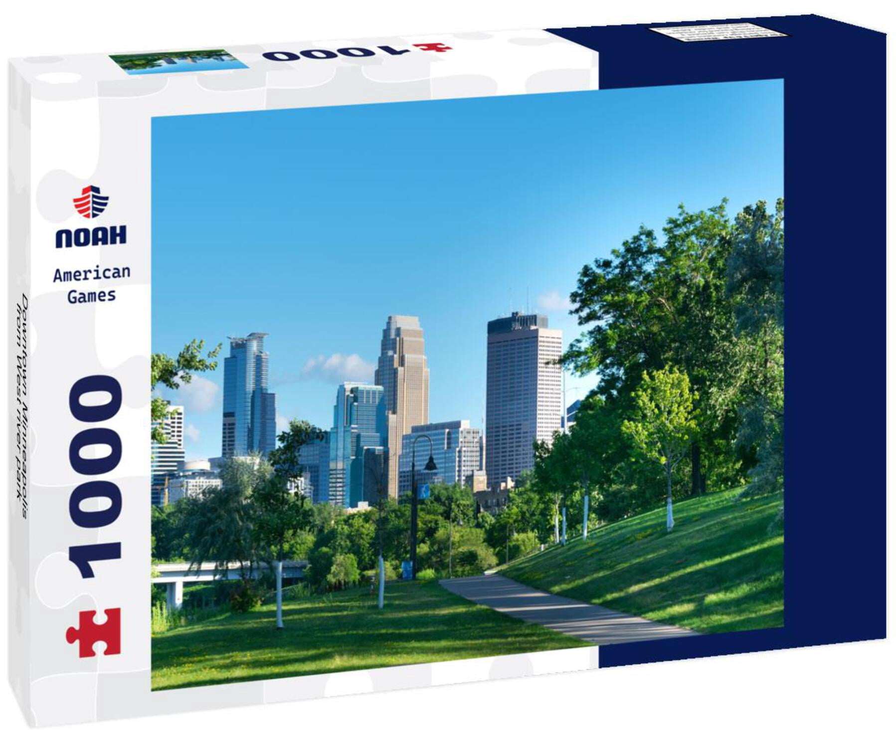 Noah Jigsaw Puzzle Downtown Minneapolis from West river park 1000 ...