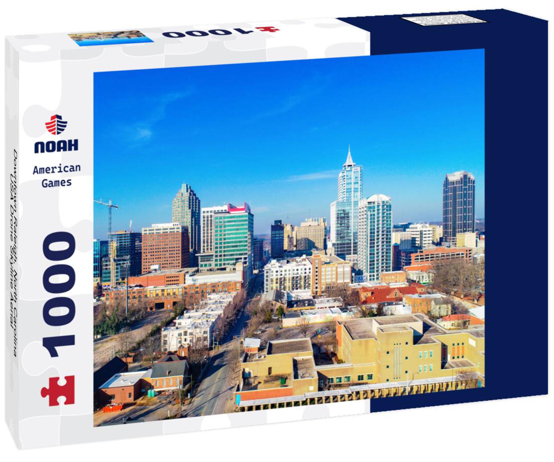 Noah Jigsaw Puzzle Downtown Raleigh, North Carolina, USA Drone Skyline ...