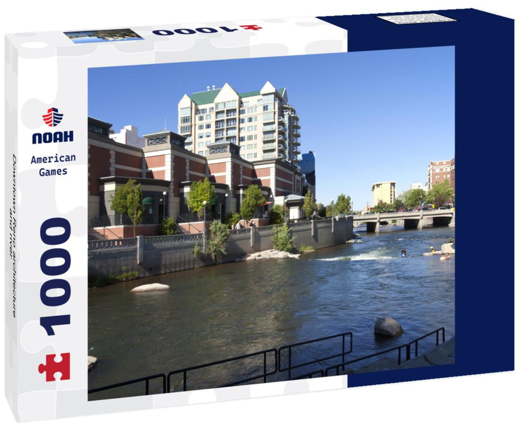 Noah Jigsaw Puzzle Downtown Reno architecture and river 1000 pieces ...