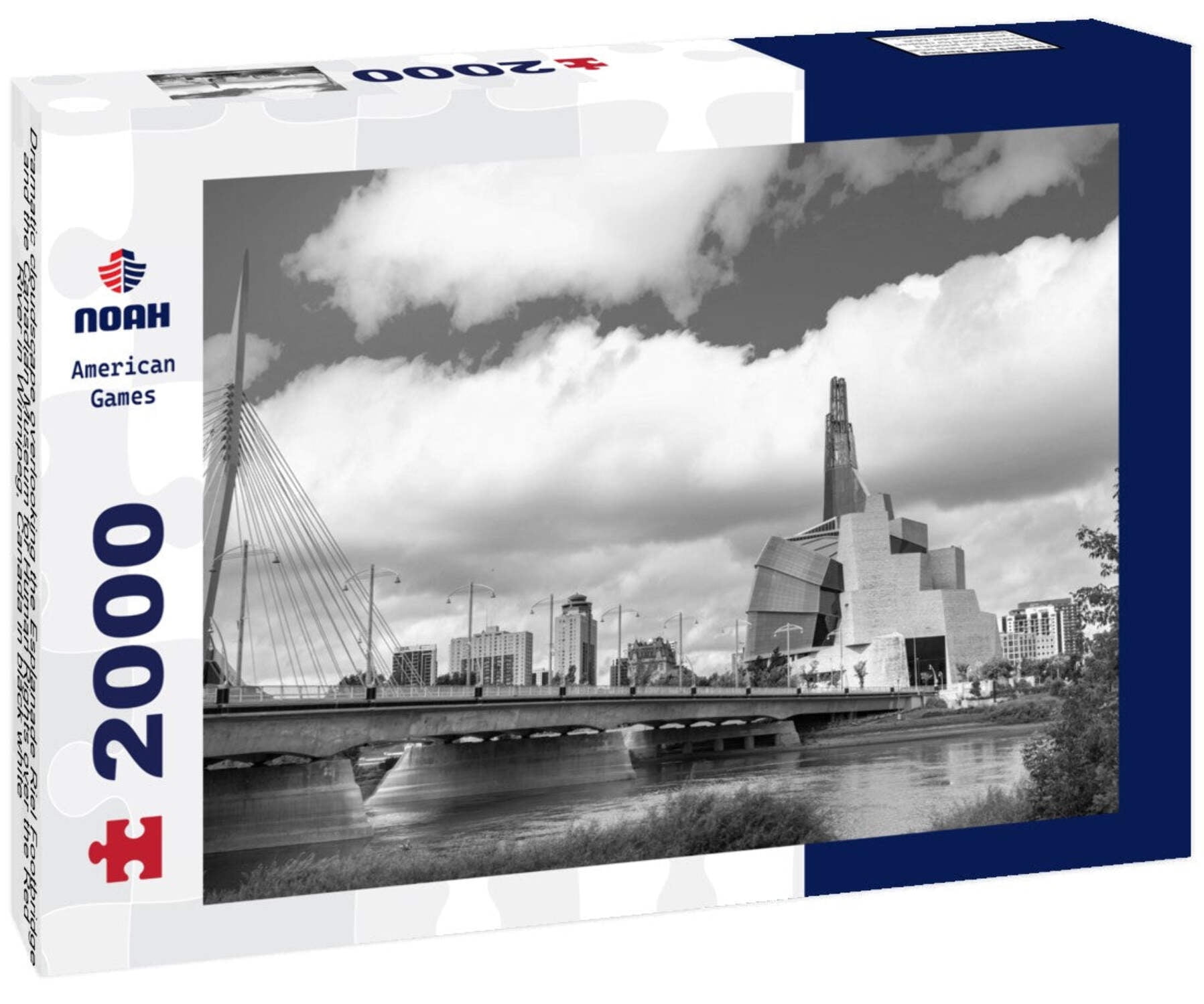 Noah Jigsaw Puzzle Dramatic cloudscape overlooking the Esplanade Riel ...