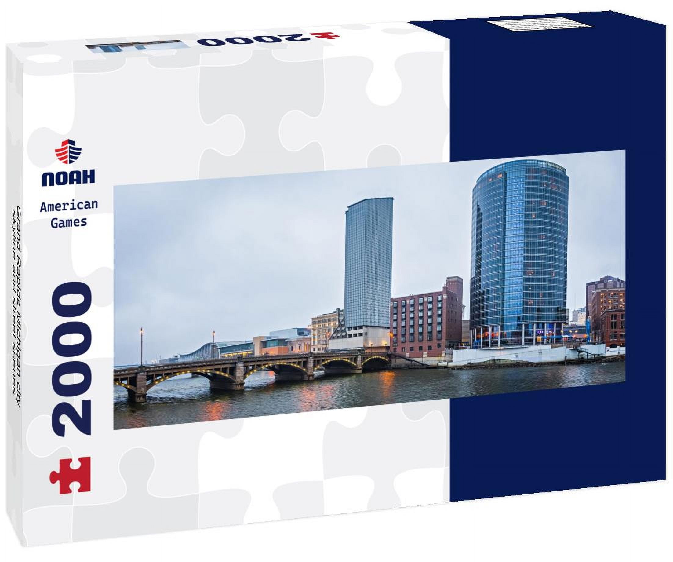 Noah Jigsaw Puzzle Grand Rapids Michigan city skyline and street scenes ...