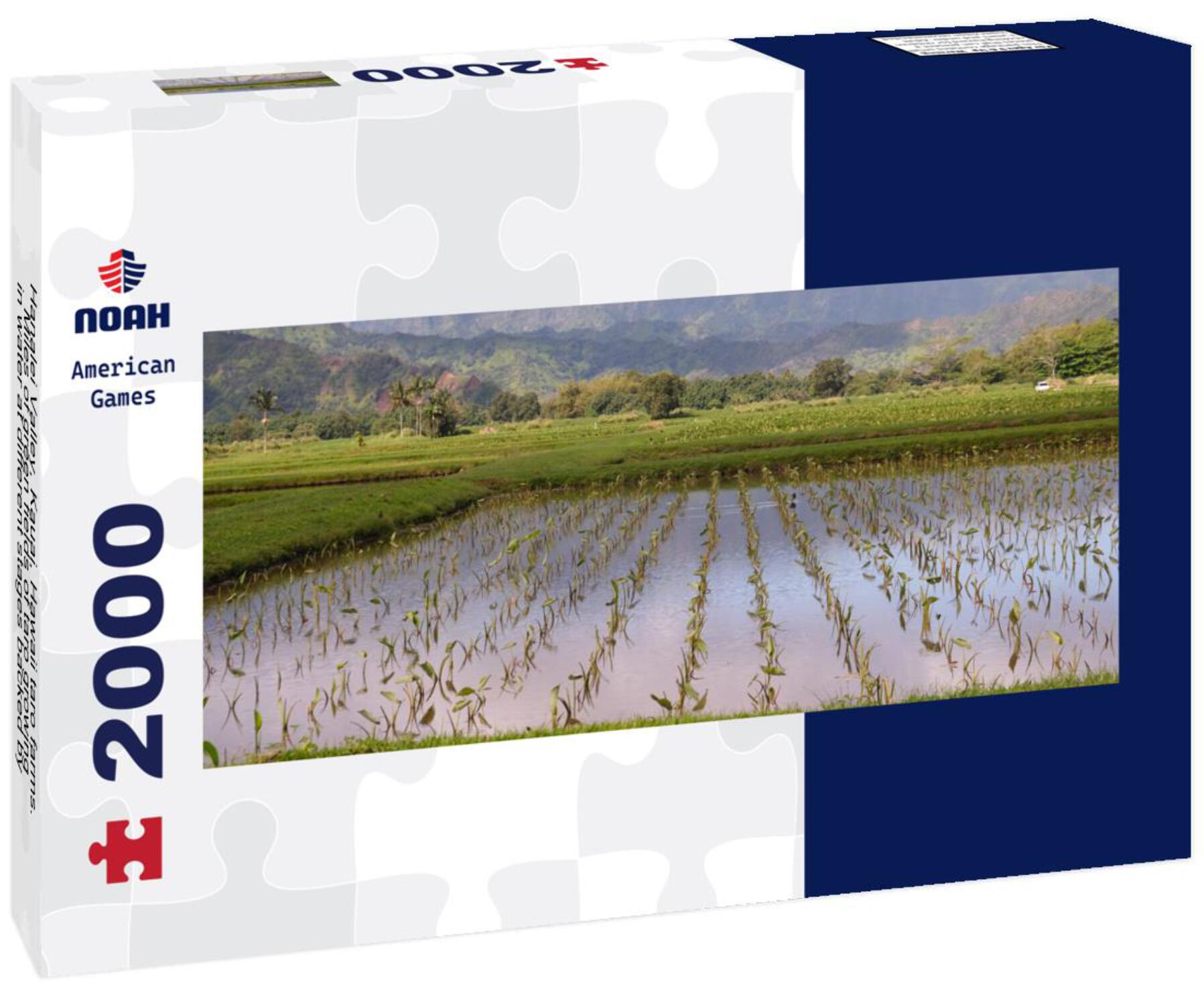 Noah Jigsaw Puzzle Hanalei Valley, Kauai, Hawaii taro farms. Miles of ...