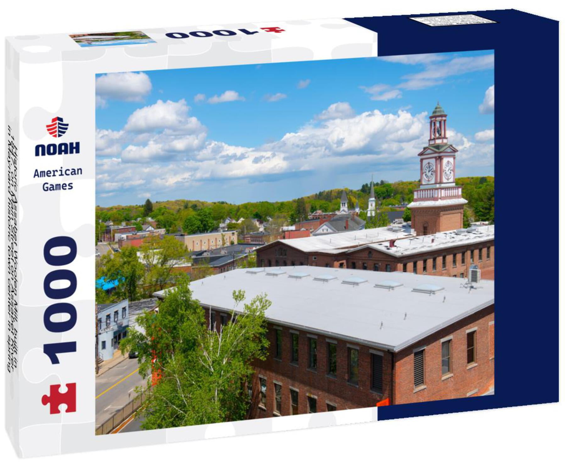 Noah Jigsaw Puzzle Historic Assabet Woolen Mill, built in 1847, on Main Street on Assabet River ...