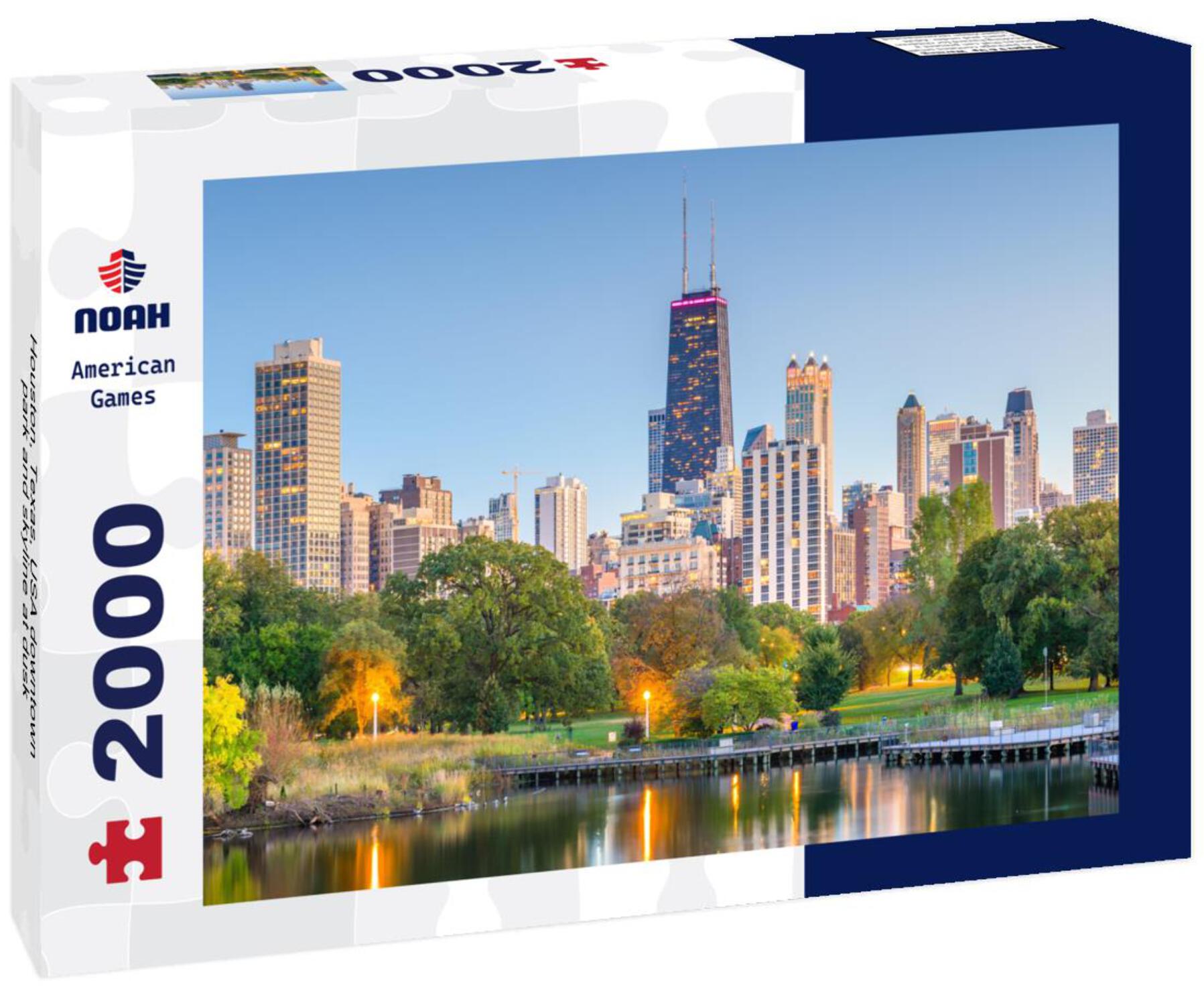 Noah Jigsaw Puzzle Houston, Texas, USA downtown park and skyline at ...