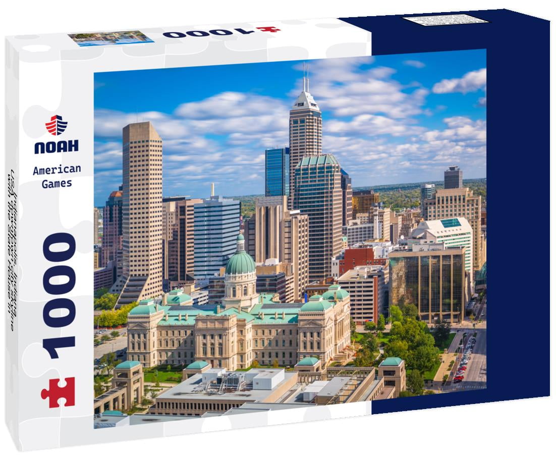 Noah Jigsaw Puzzle Indianapolis, Indiana, USA downtown city skyline ...