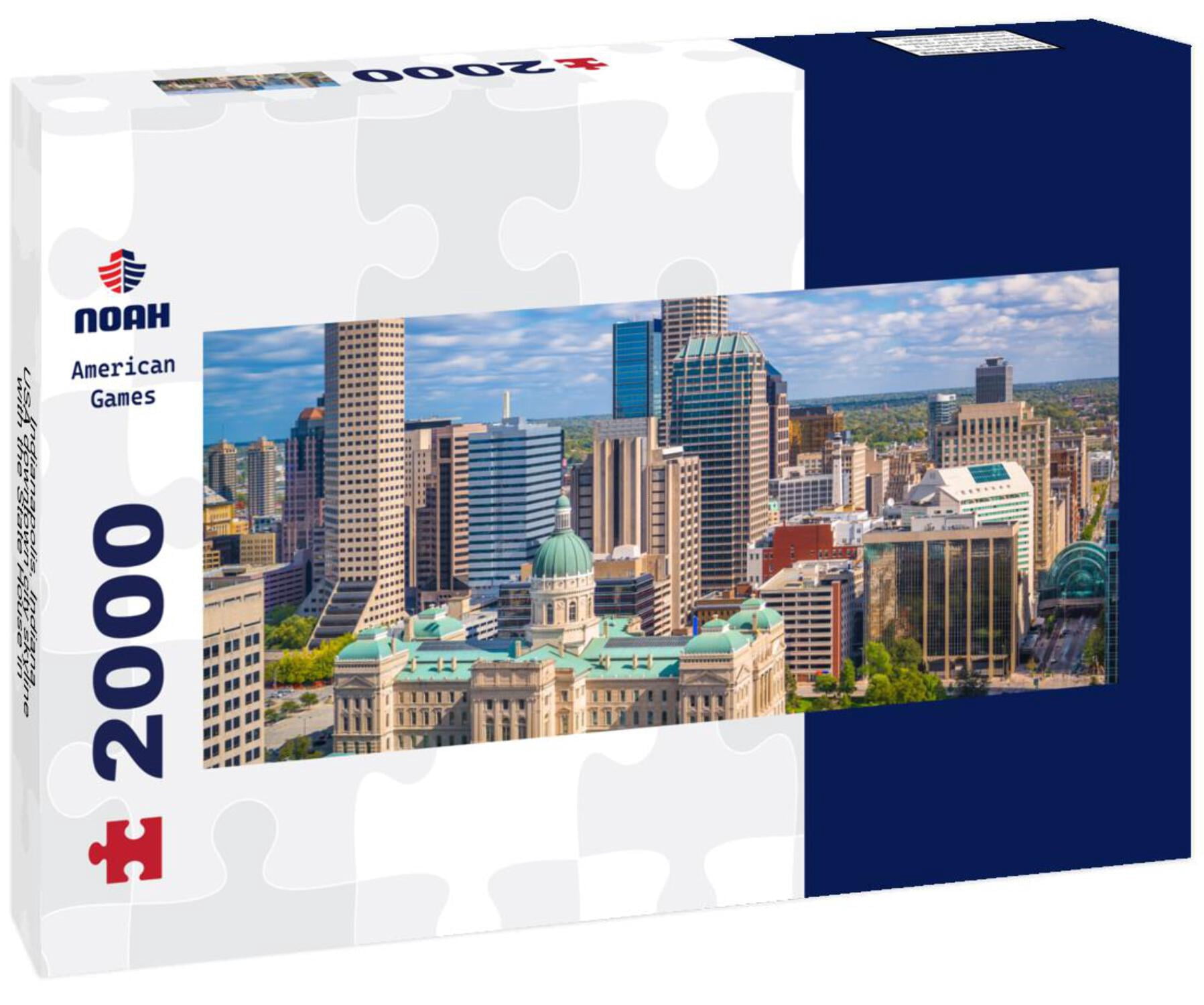 Noah Jigsaw Puzzle Indianapolis, Indiana, USA downtown city skyline ...