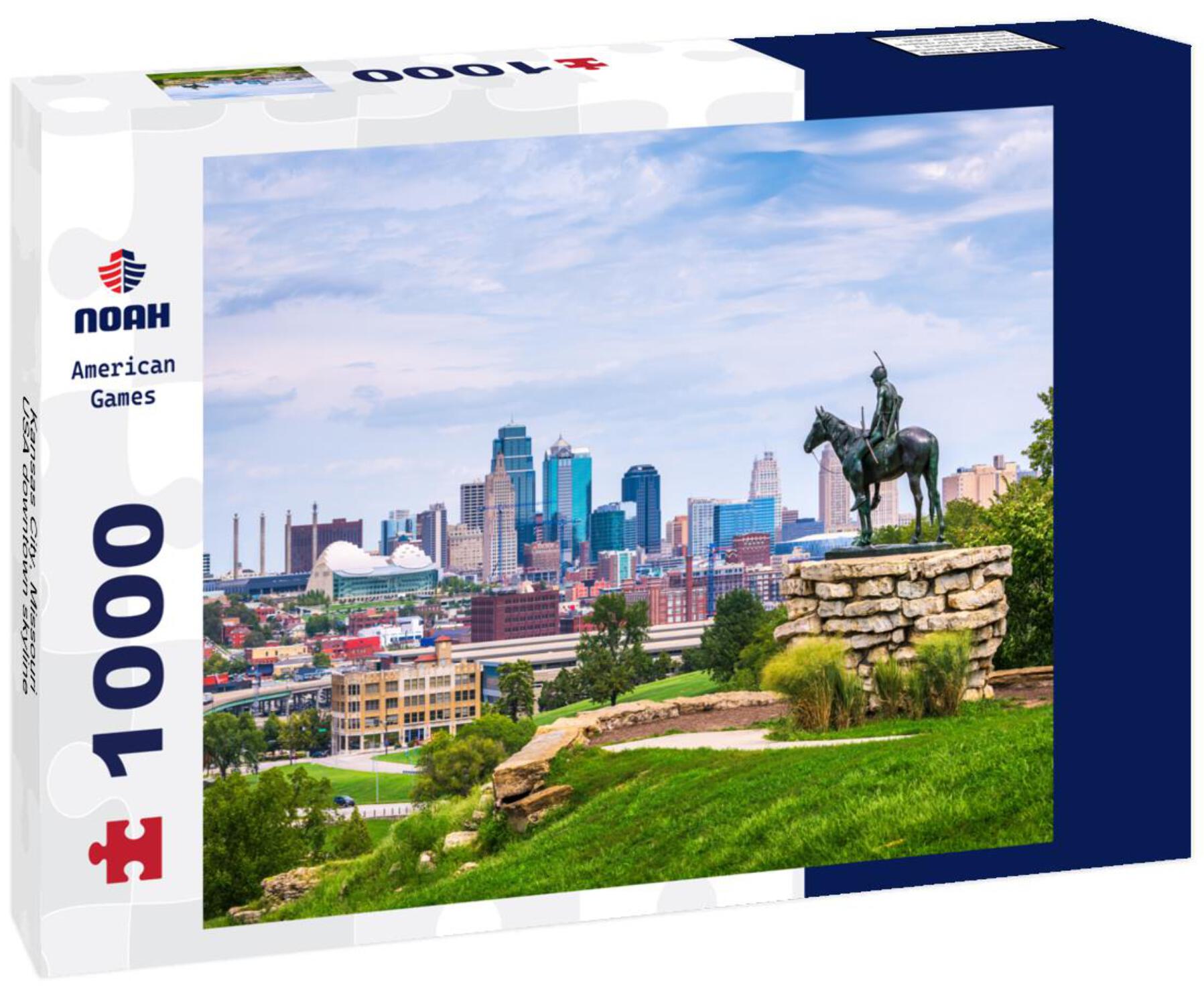Noah Jigsaw Puzzle Kansas City, Missouri, USA downtown skyline 1000 ...