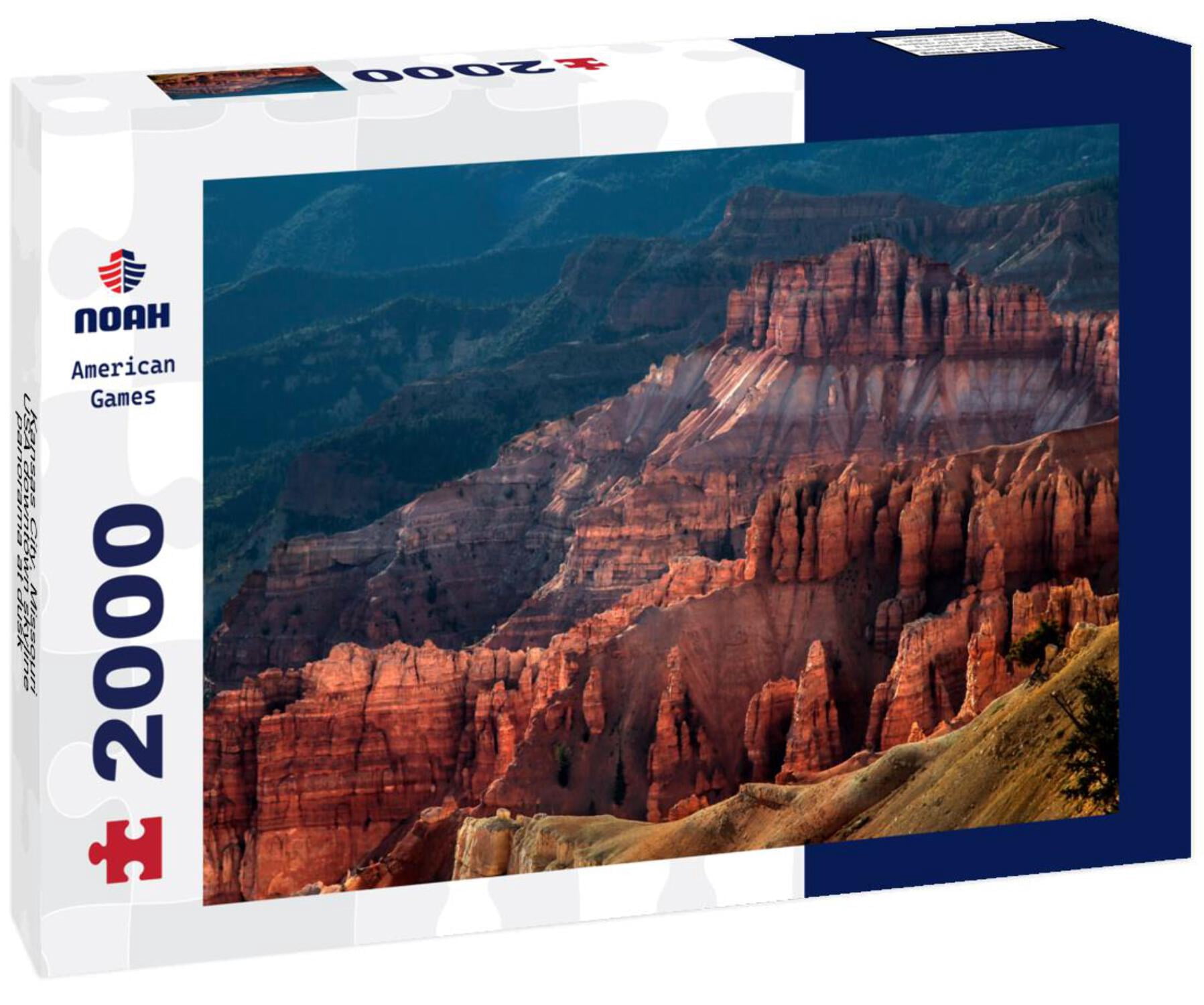 Noah Jigsaw Puzzle Kansas City, Missouri, USA downtown skyline panorama ...