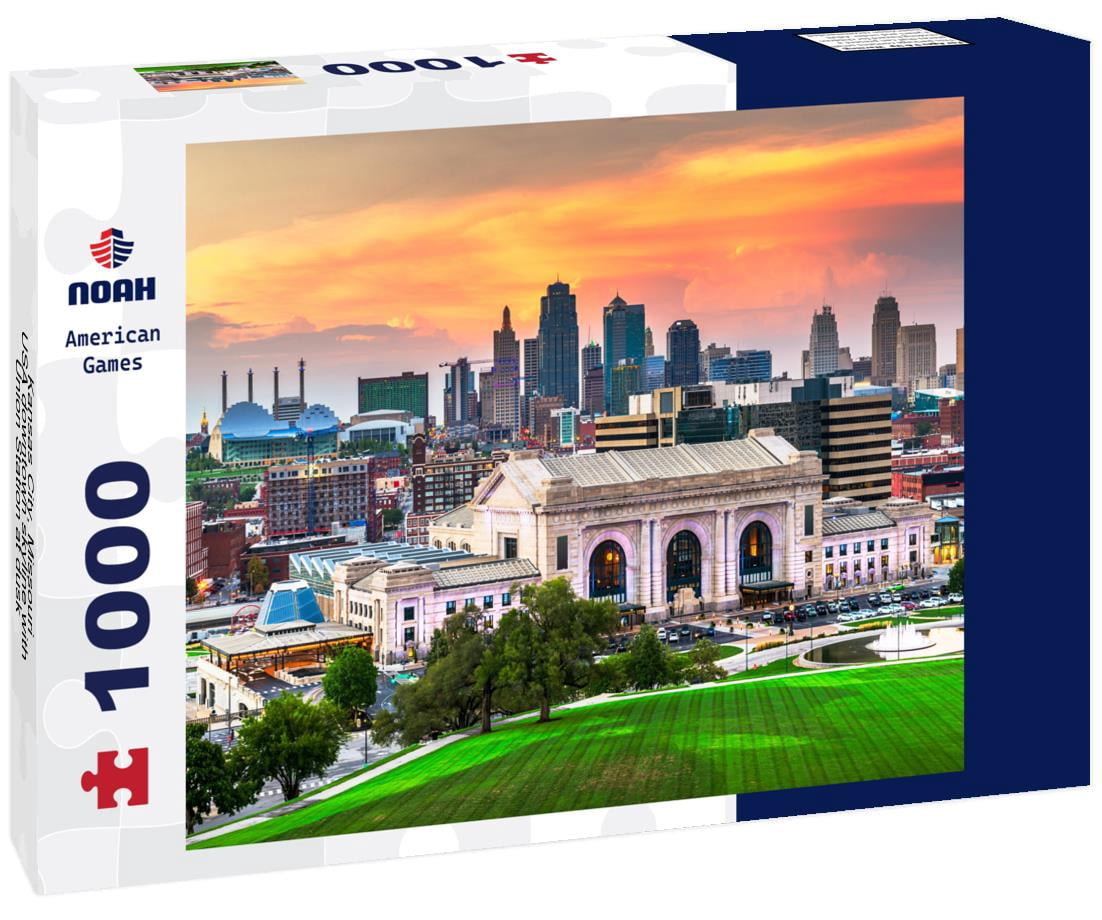 Noah Jigsaw Puzzle Kansas City, Missouri, USA downtown skyline with ...