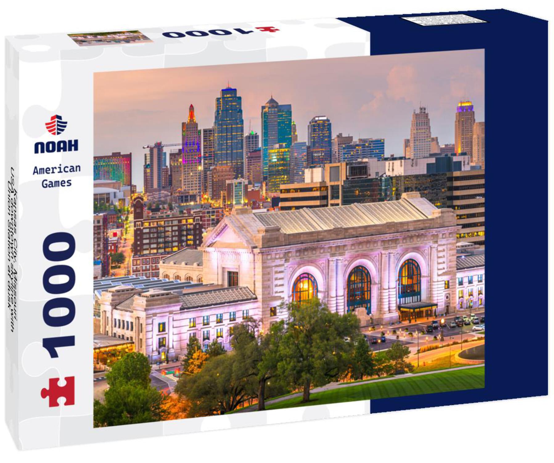 Noah Jigsaw Puzzle Kansas City, Missouri, USA downtown skyline with ...