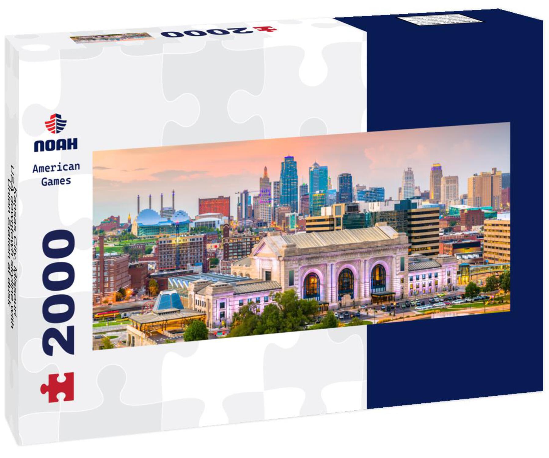 Noah Jigsaw Puzzle Kansas City, Missouri, USA downtown skyline with ...