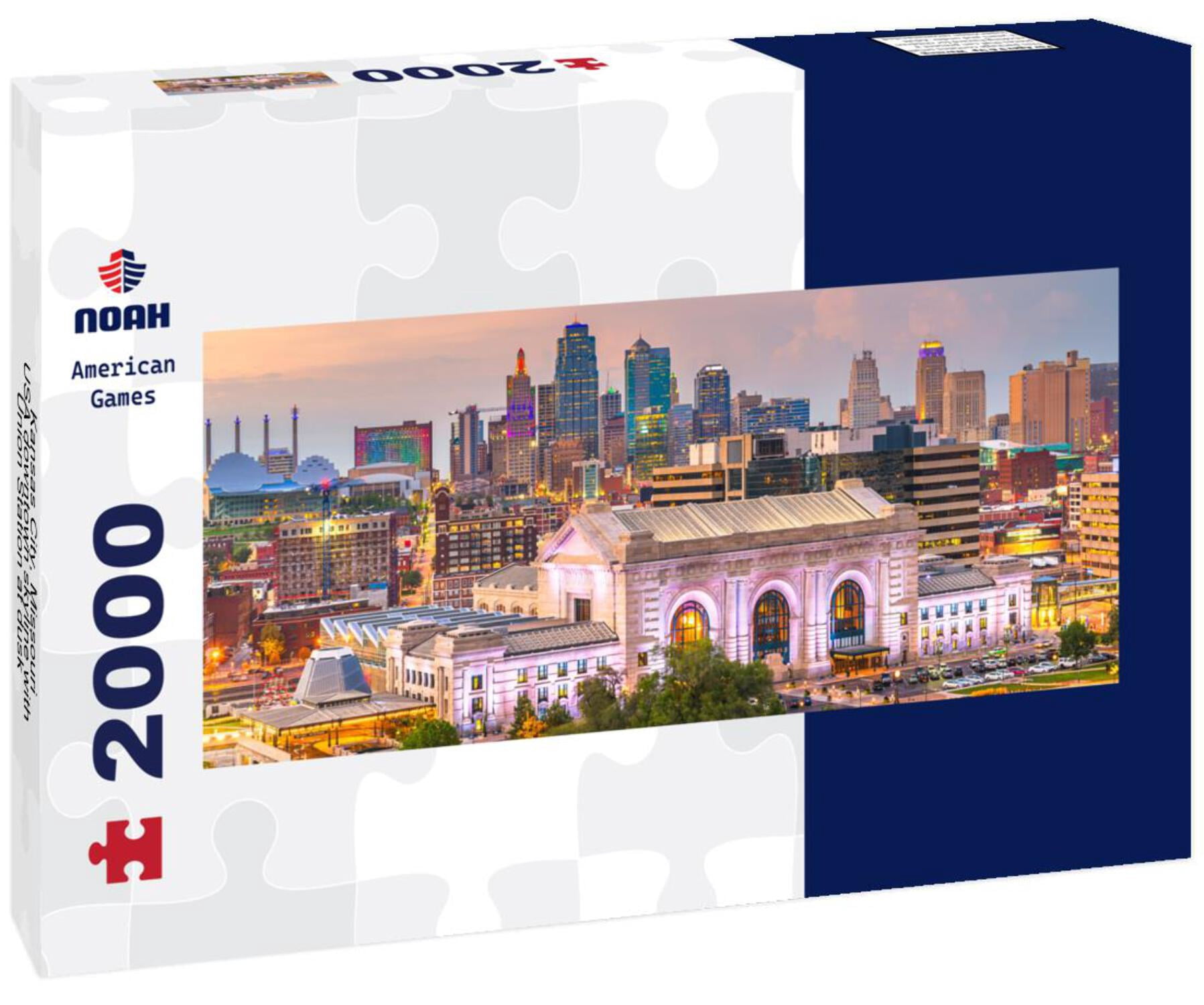 Noah Jigsaw Puzzle Kansas City, Missouri, USA downtown skyline with ...