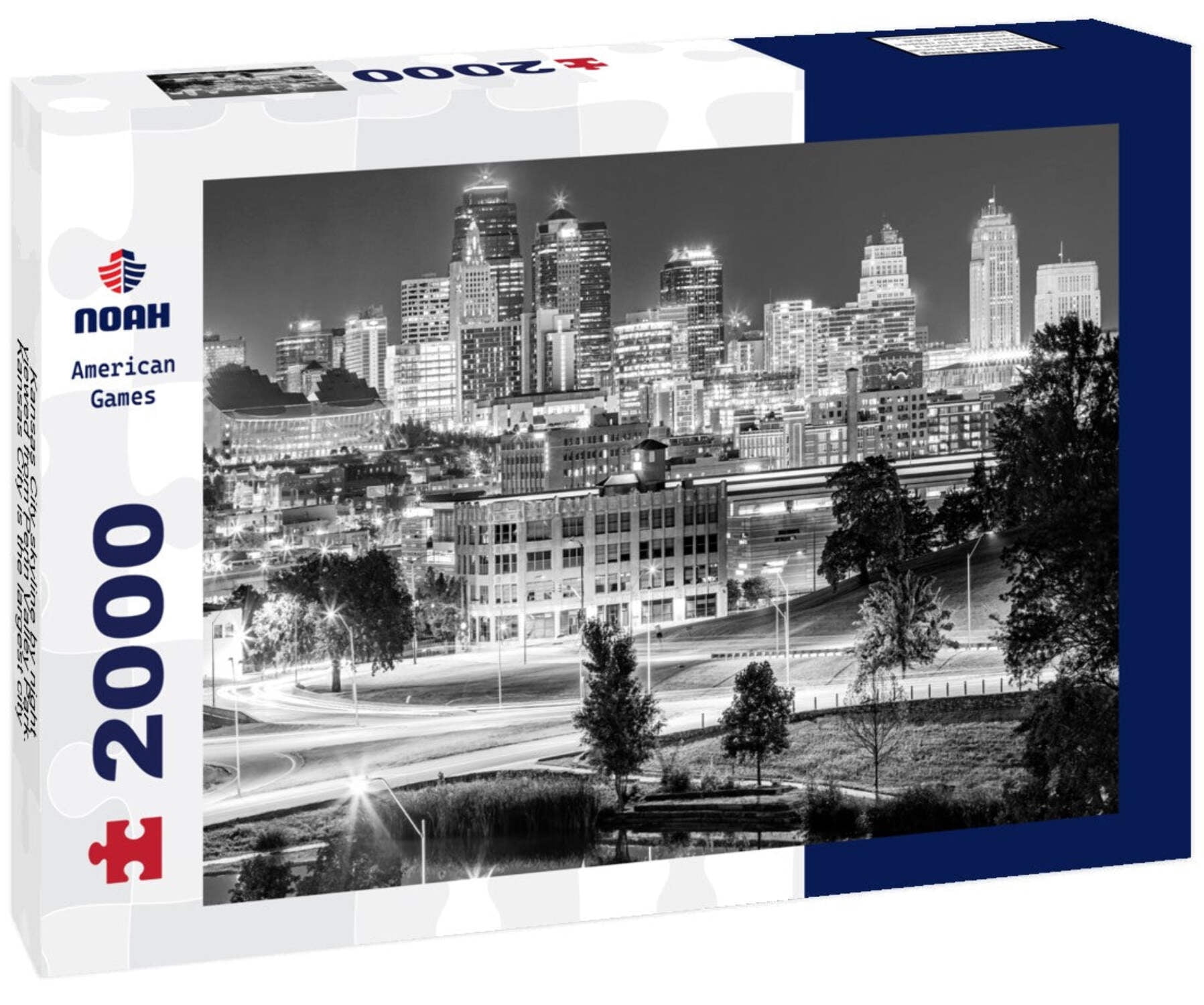 Noah Jigsaw Puzzle Kansas City skyline by night, viewed from Penn ...