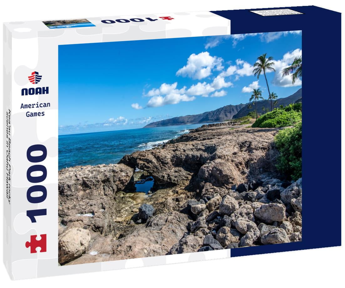Noah Jigsaw Puzzle Kea'au Beach Park rocky scenes in Oahu Hawaii 1000 ...