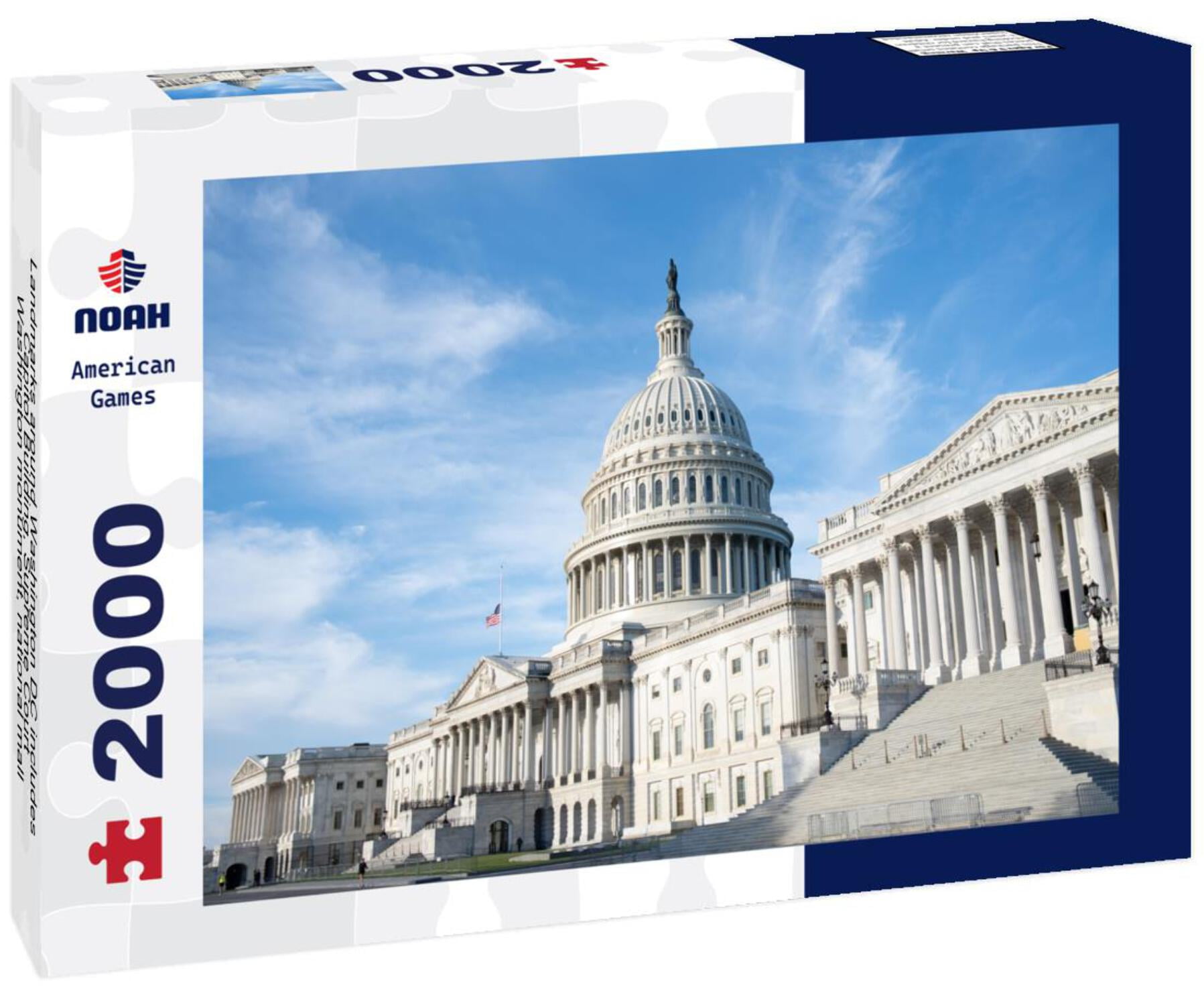 Noah Jigsaw Puzzle Landmarks around Washington DC includes Capitol ...